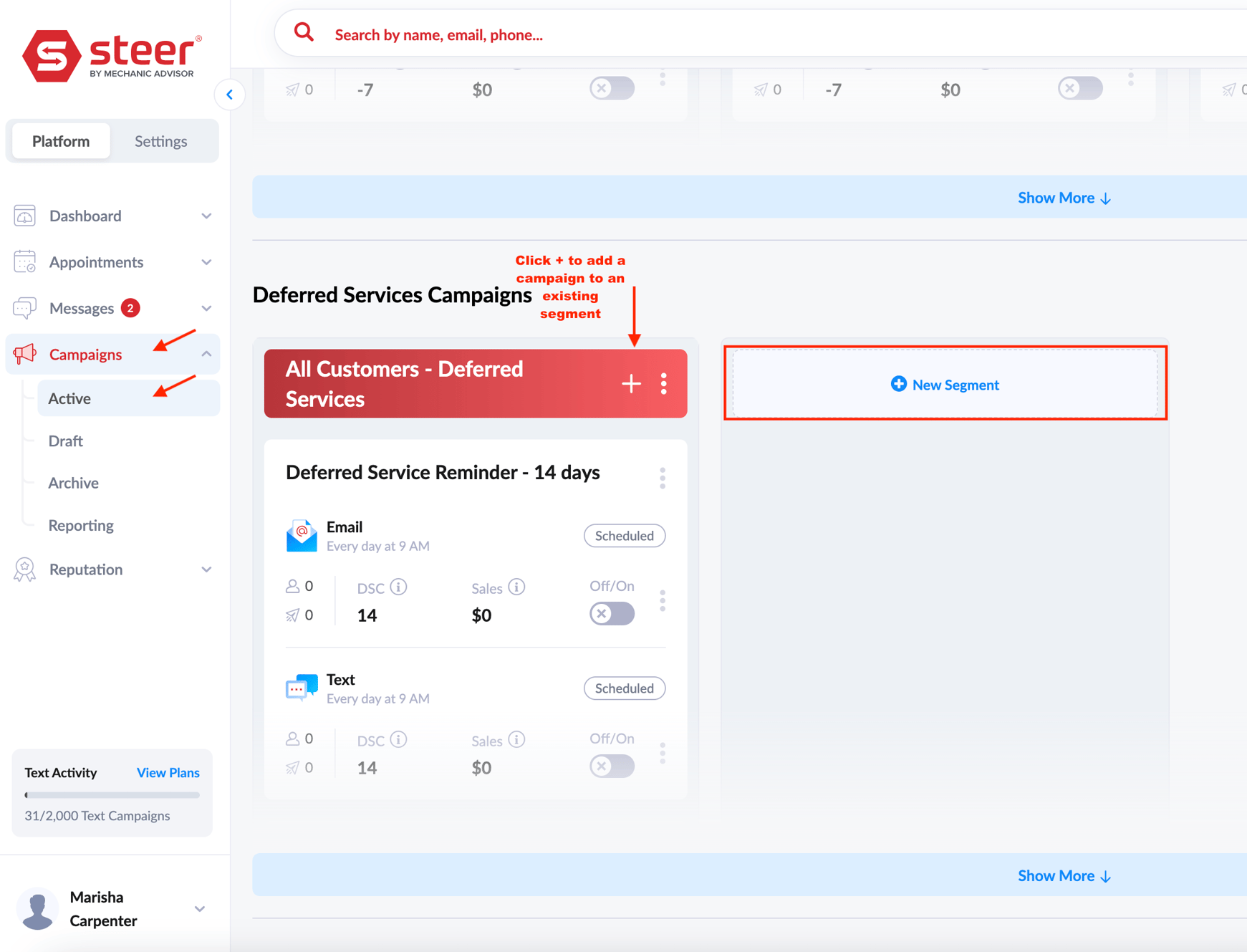 How to Create and Edit Deferred Service Reminders