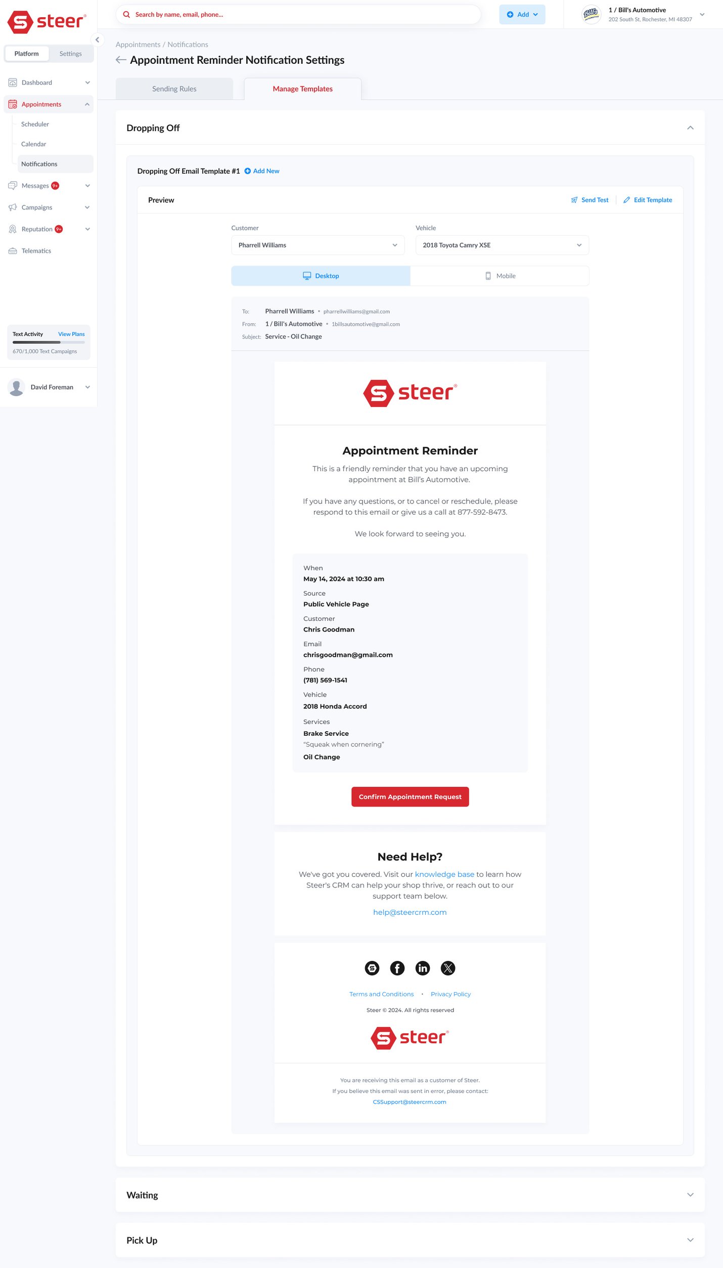 How to Customize Appointment Notifications & Reminders