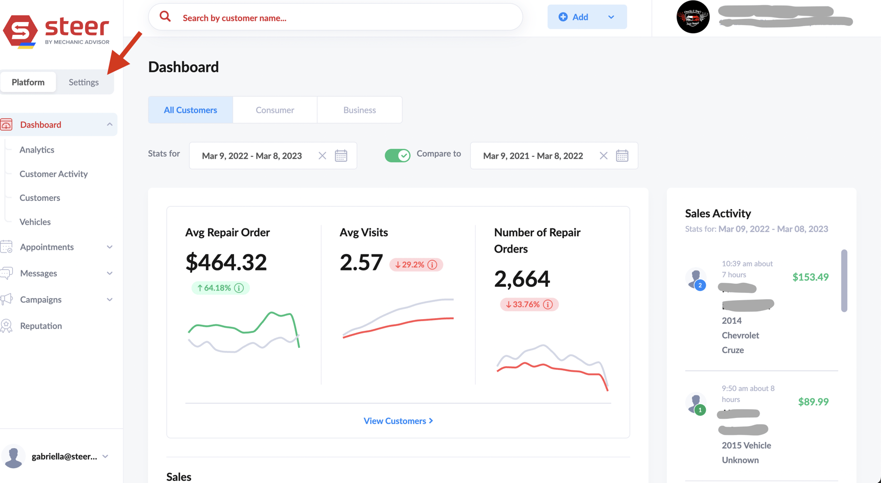 How to customize the look and feature of Steer's Scheduler
