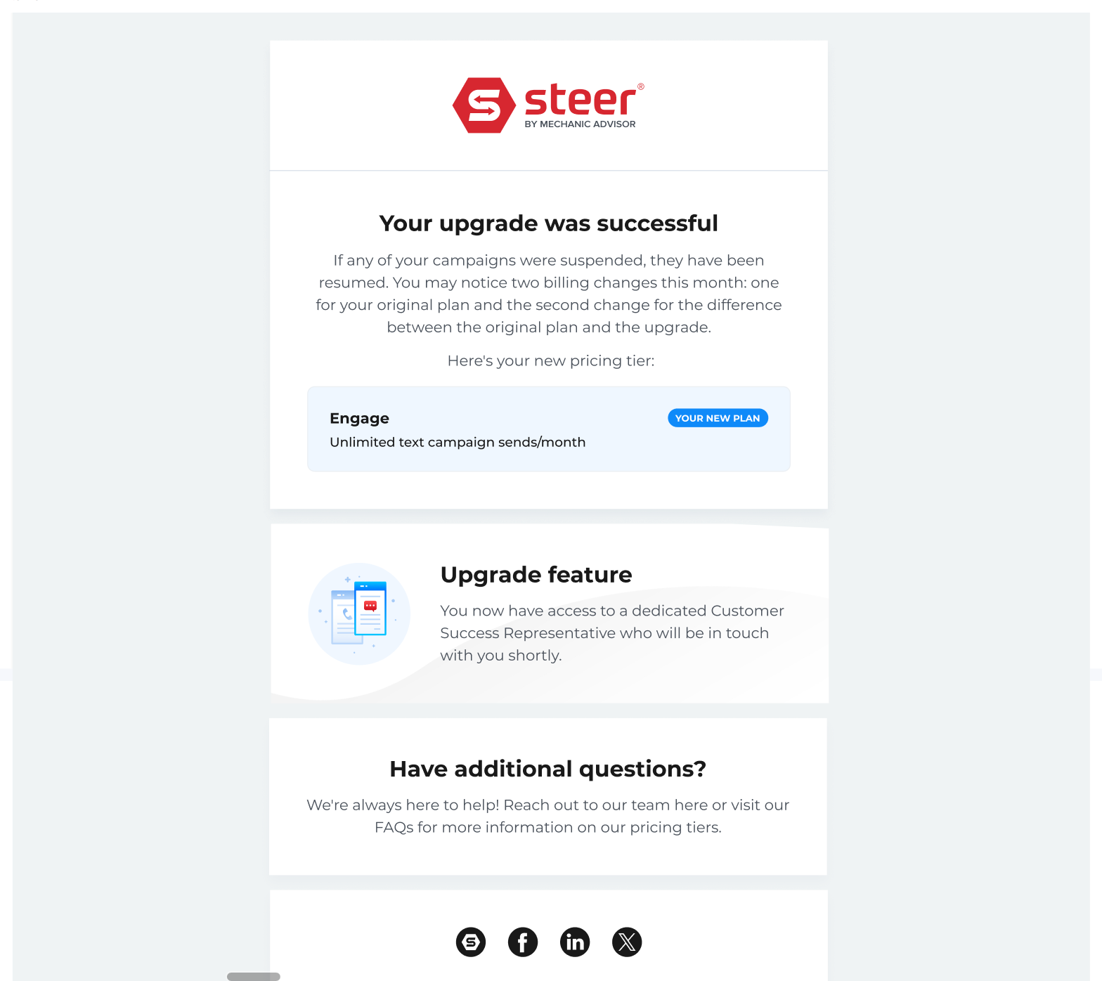 How to Upgrade or Downgrade my Steer Plan